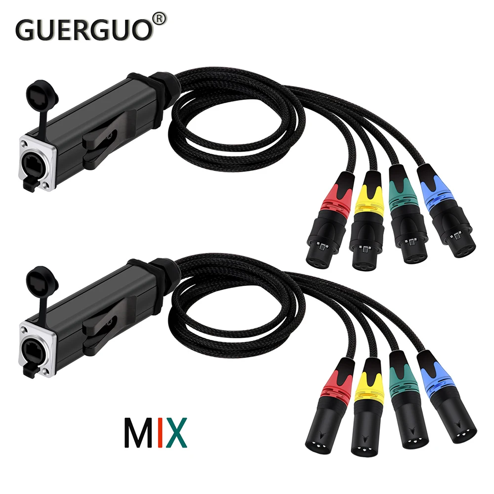 Audio-Snake-4-Channel-XLR-3pin-Multi-Network-Breakout-for-Stage-Sound ...
