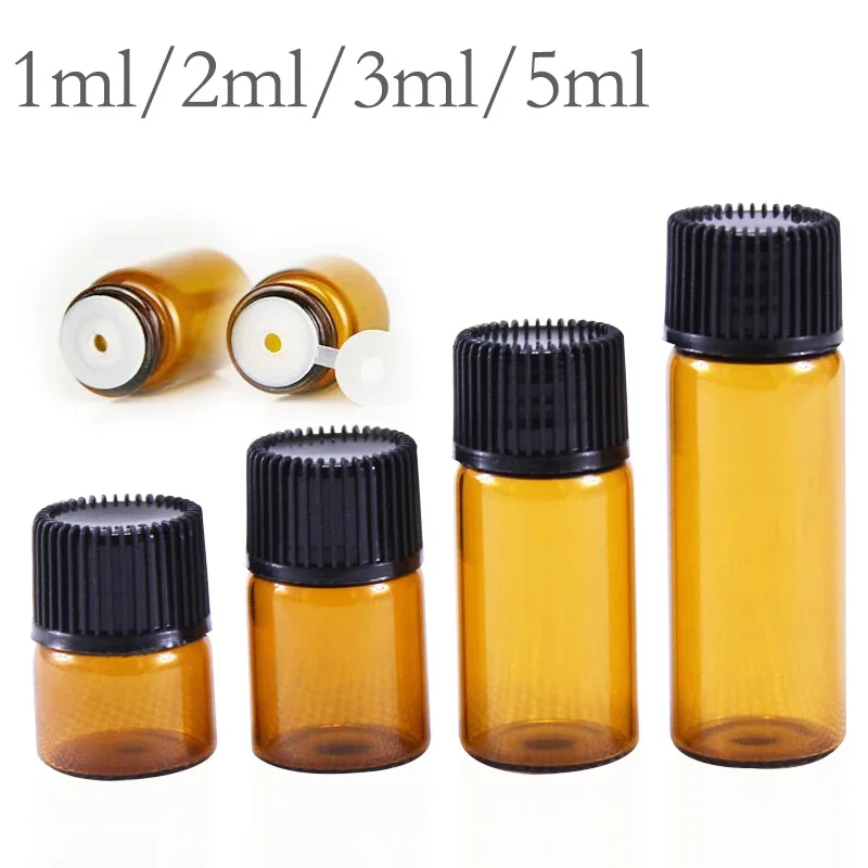 100pcs-1ml-2ml-3ml-5ml-Empty-Essential-Oil-Bottle-Thin-Glass-Small ...