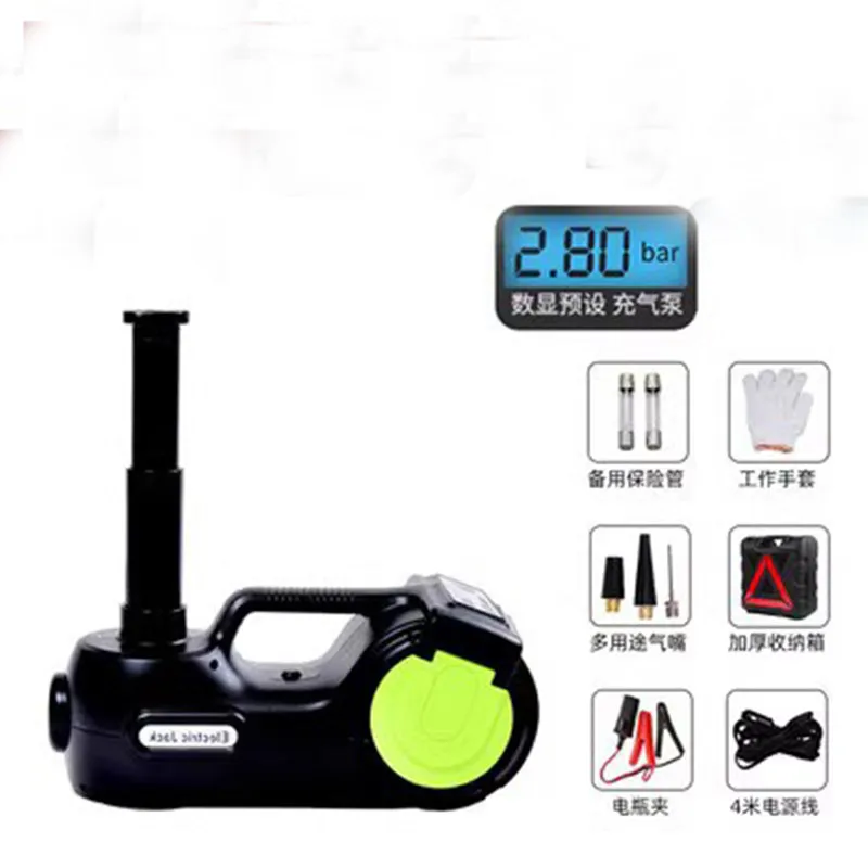 12V 3 In 1 5 Ton Electric Hydraulic Car Jack Garage Emergency Equipment ...