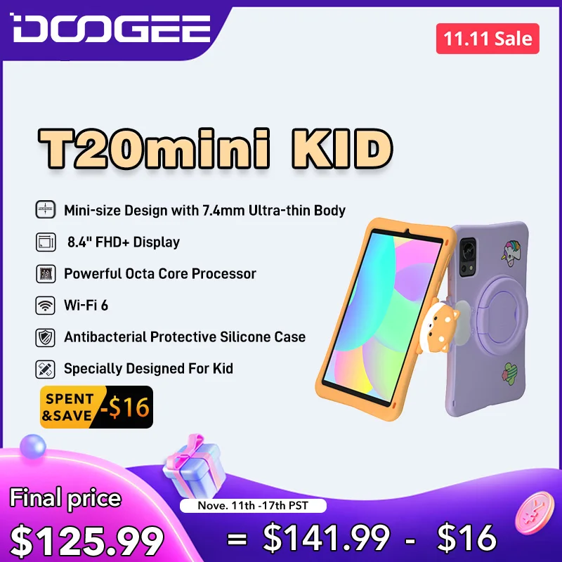 DOOGEE-Tablet-PC-Mini-KID-Estreia-Mundial-L1-Tablet-PC-T20Mini-8-4-FHD ...
