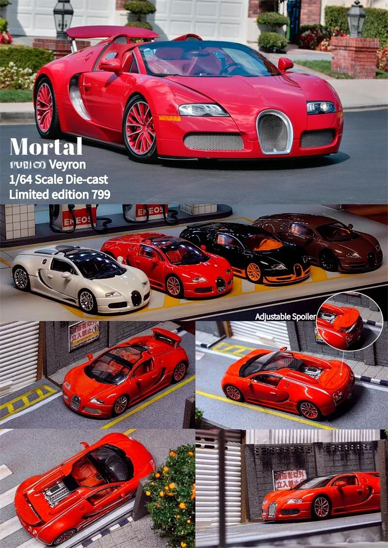 Mortal-1-64-Bugati-Veyron-White-Red-Super-Sport-limited799-Diecast ...