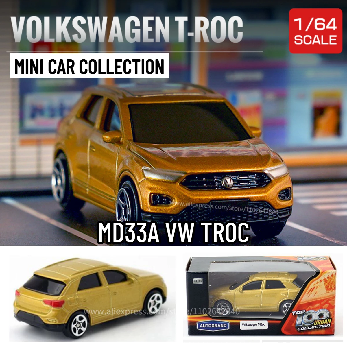 Scale-1-64-Metal-Mini-Car-Model-VW-TROC-Replica-Miniature-Art-Vehicle ...