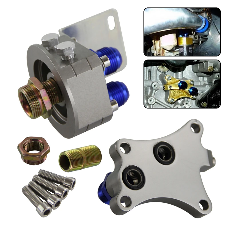 Oil Wedge Block Adapter & Oil Filter Adapter Fits For Nissan 200sx ...