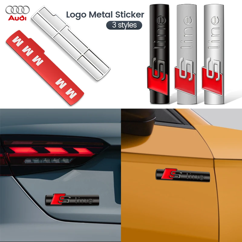 1Pcs-Metal-S-Line-Logo-Car-Body-Side-Fender-Sticker-Trunk-Decoration ...