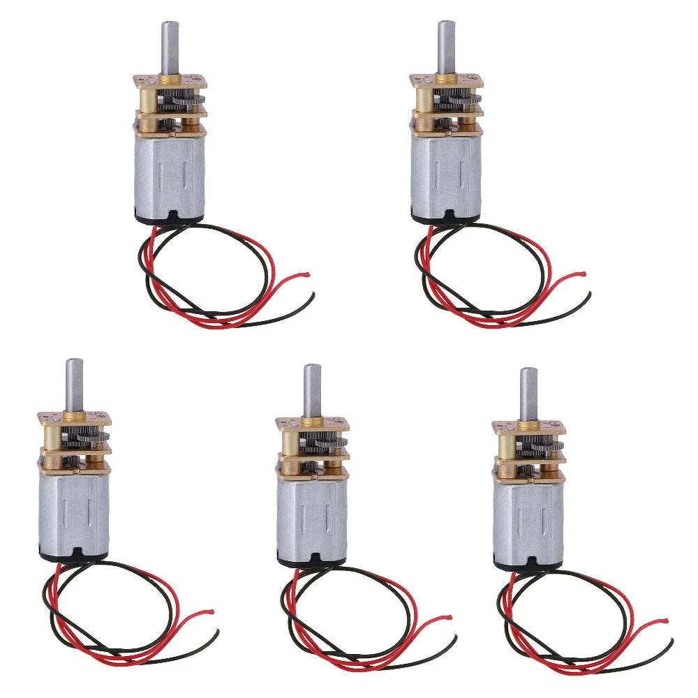 5Pcs-DC-3V-6V-N20-Mini-Micro-Metal-Gear-Motor-with-Gearwheel-DC-Motors ...
