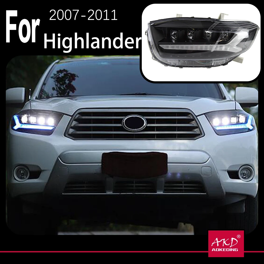 Headlight For Toyota Highlander 2007-2011 Car, 48% OFF
