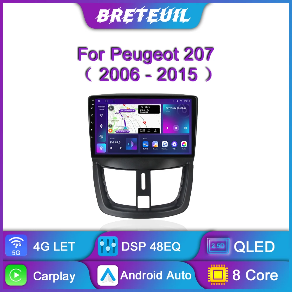 For-PEUGEOT-207-CC-207CC-2006-2015-Android-Car-Radio-Multimedia-Player ...