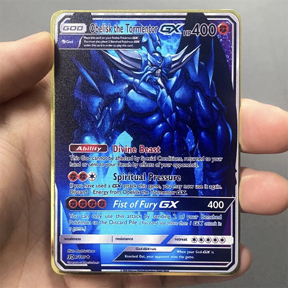 New 2024 Metal Card English Anime Charizard Arceus Mewtwo Blastoise ...