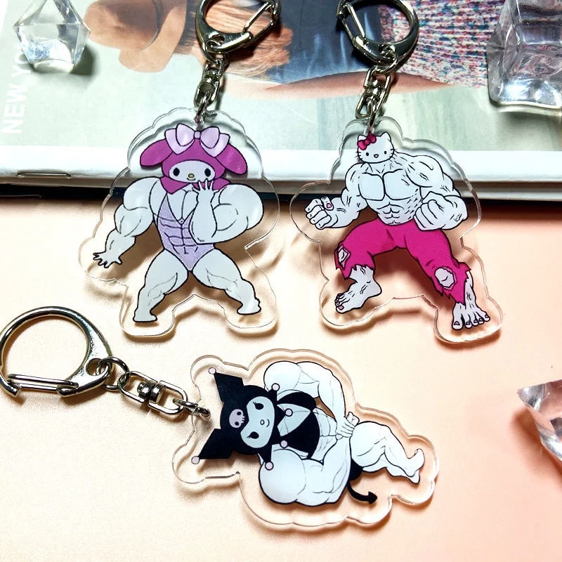 Llavero Kawaii Sanrio Fitness Macho, dibujos animados, My Melody Girl ...