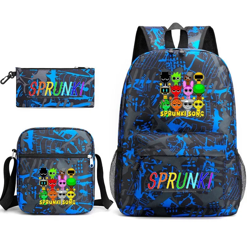 Sprunki Game Backpack Schoolbag Shoulder Bag Pencil Case Gift for Kids ...