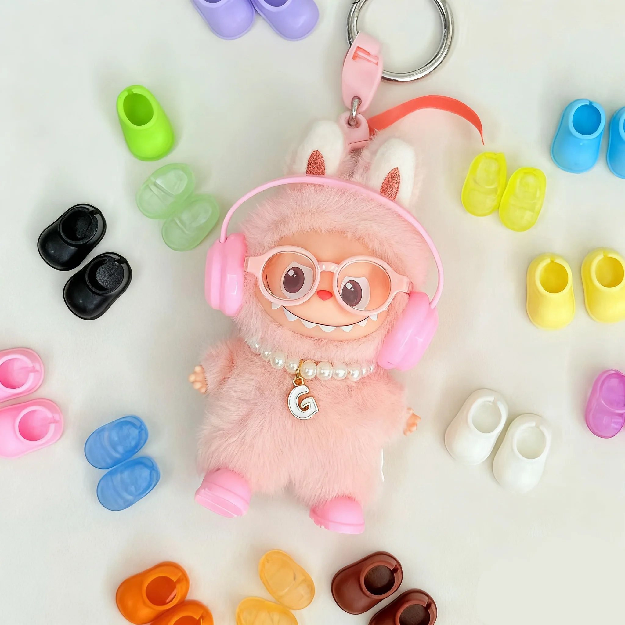 Mini Labubu Accessories Glasses Shoes For 10.5cm Labubu V4 The Monsters ...