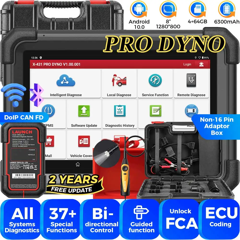LAUNCH-X431-PRO-DYNO-Car-Diagnostic-Tools-OBD2-Scanner-Diagnosis-Automotive-Car-Scanner-Auto ...