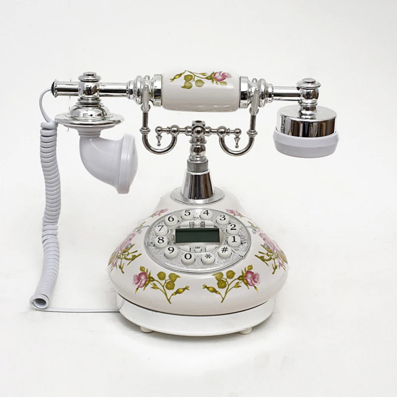Retro Vintage Antique Telephone Decorative Landline Telephone Caller ID ...