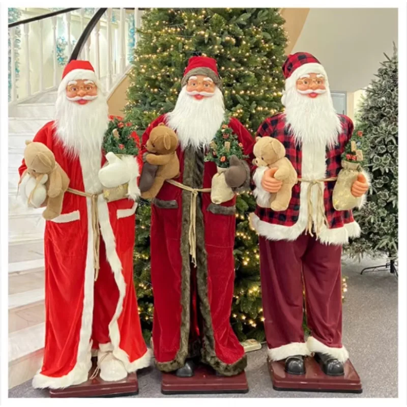 Life-Size-6-Feet-Santa-Claus-Electric-Music-Gift-Matching-Christmas ...