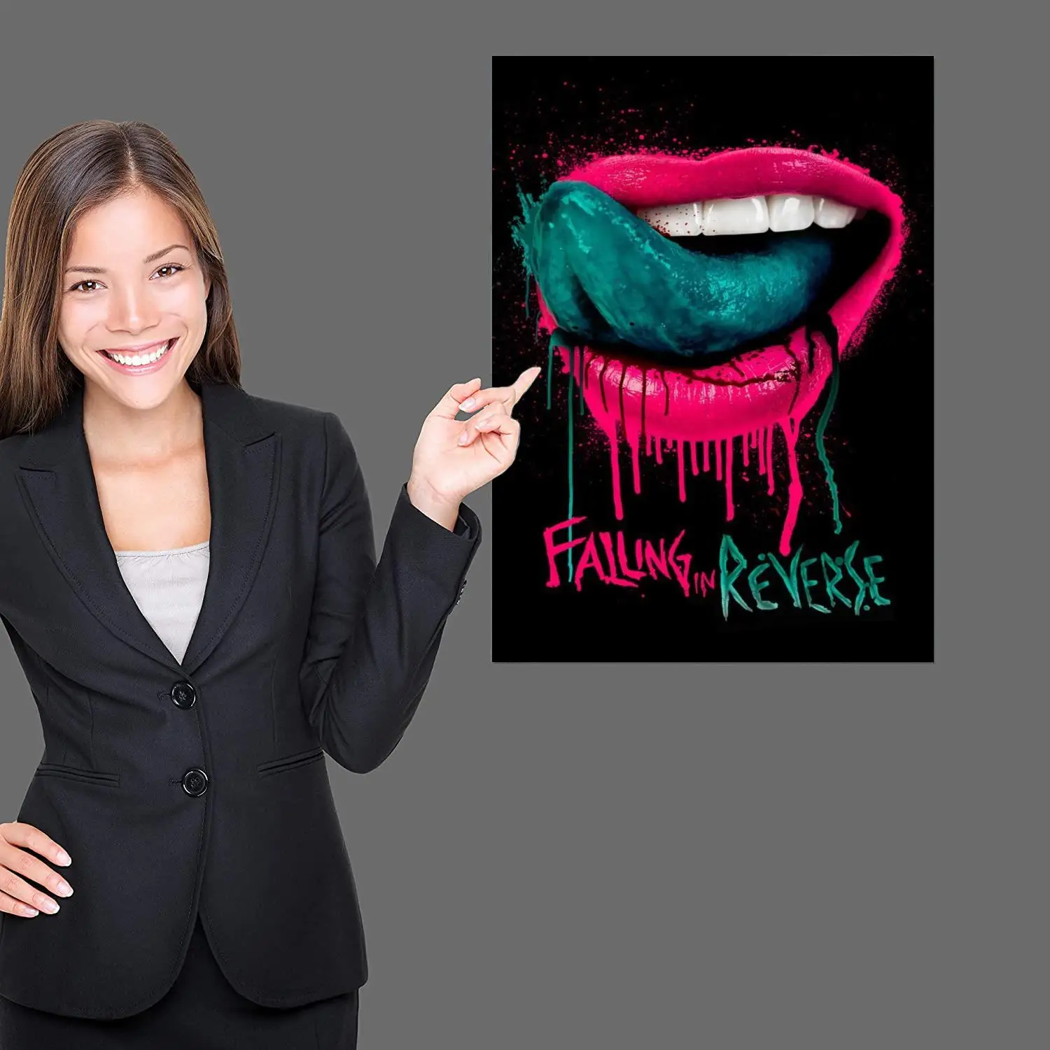 Falling In Reverse Logo Wallpaper Lips