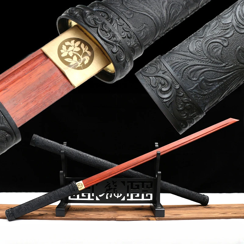 One-piece Wooden Swords & Knives - Tang Sword, Hengdao, Xiuchun Dao ...