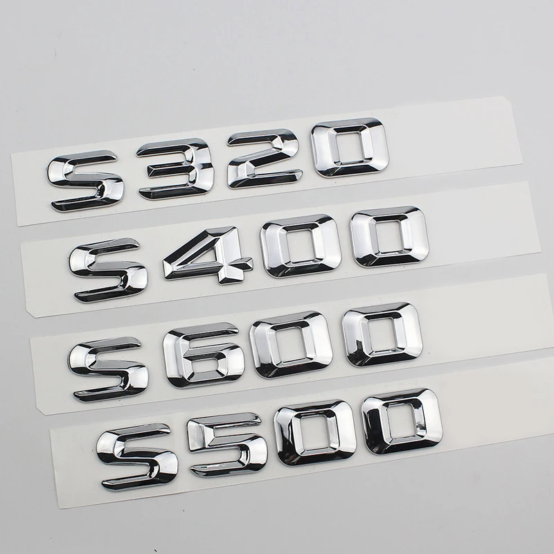 3D-ABS-Chrome-Letters-Car-Trunk-Emblem-Badge-S320-S350-S400-S450-S500 ...