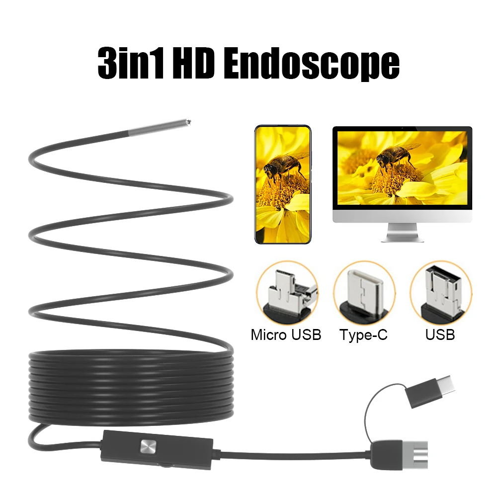 Dearsee-3-9mm-Industri-le-Endoscoop-720P-HD-Type-C-USB-Endoscope-Camera ...
