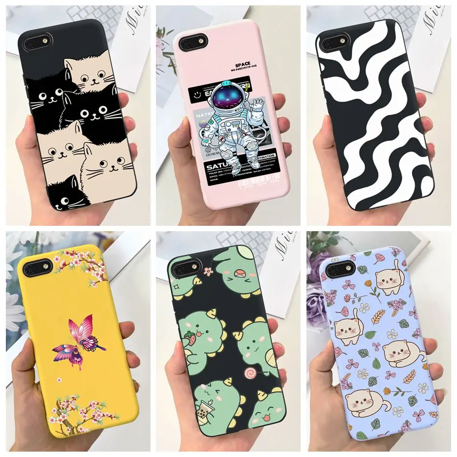 For Huawei Y5 2018 Case Cute Dinosaur Cartoon Cover For Huawei Y5 Lite ...