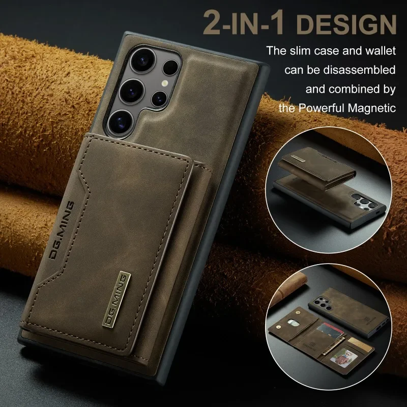 Funda-de-cuero-con-tarjetero-desmontable-2-en-1-para-Samsung-Galaxy-S24 ...