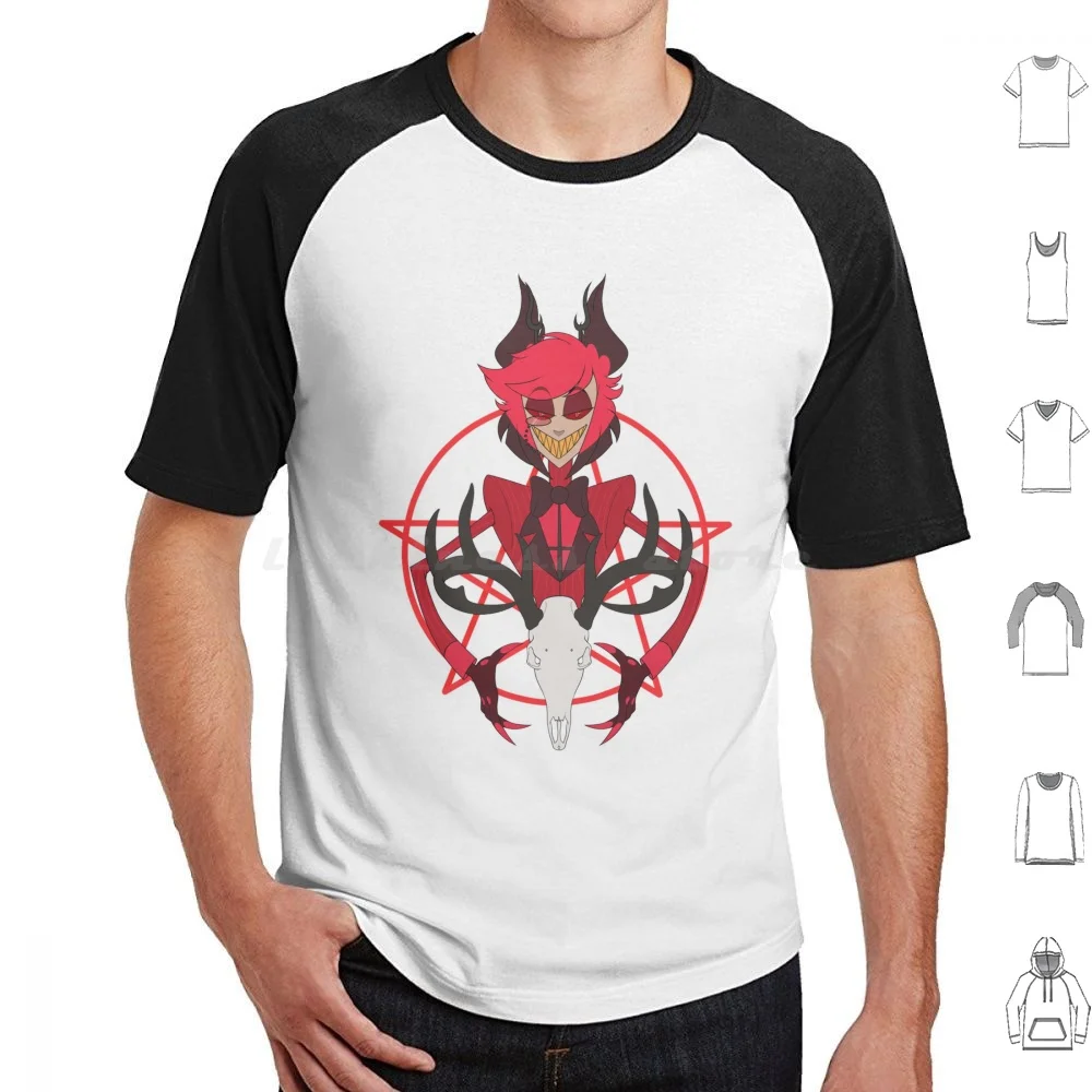 Movie-T-Shirt-Big-Size-100-Cotton-Charlie-Vaggie-Hazbin-Alastor-Charlie ...