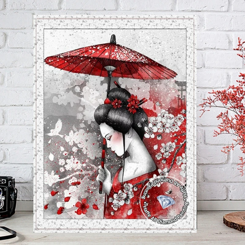 Abstract Geisha Art