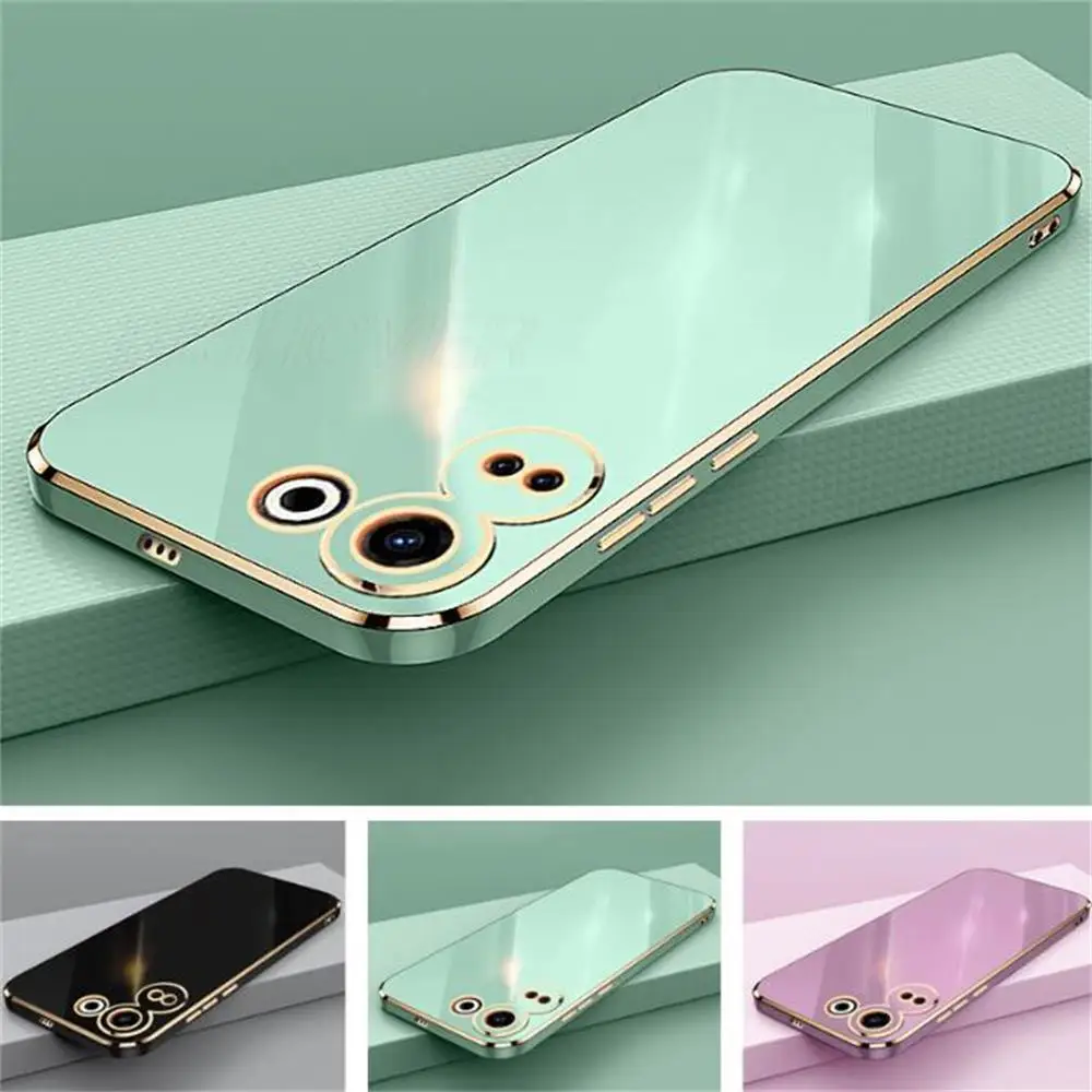 Luxury-Square-Plating-Phone-Case-For-Tecno-Camon-20-Pro-4G-CK6-CK7n-6 ...