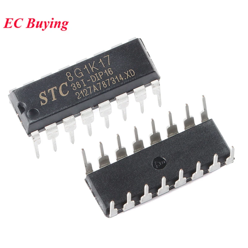 Stc8g1k17 Stc8g1k17-38i Dip16 Stc 8g1k17-38i Single Chip ...