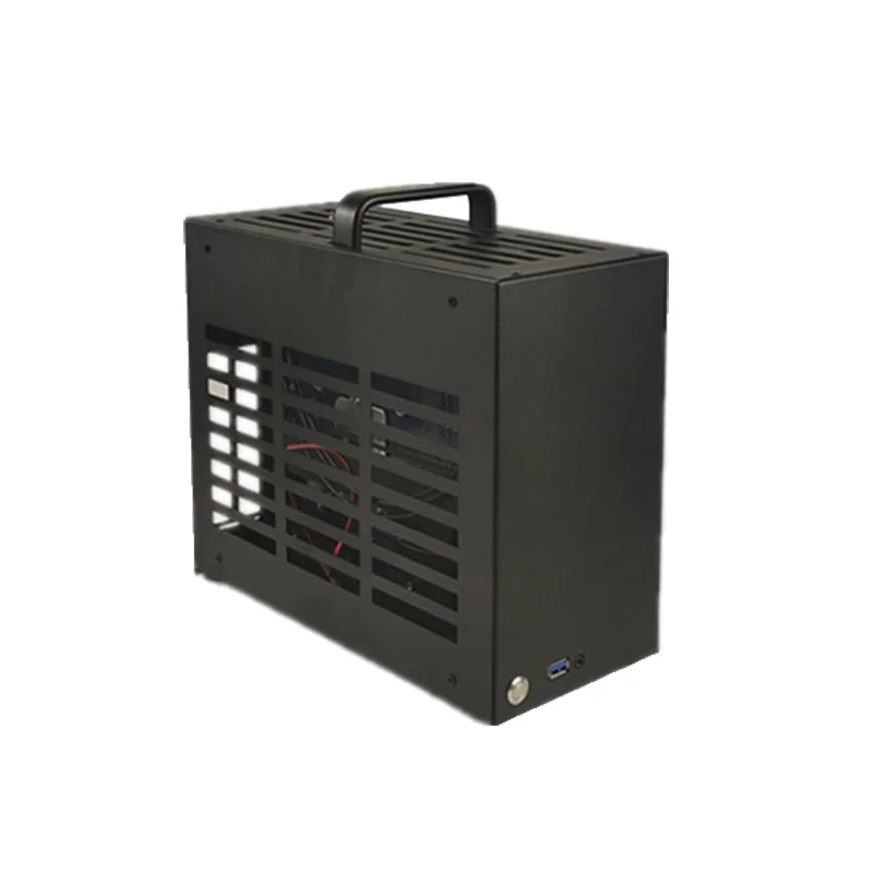 D26 A4 Chassis 17*19cm Motherboard Mini ITX Game Computer 50mm Radiator Support 258mm Graphics ...