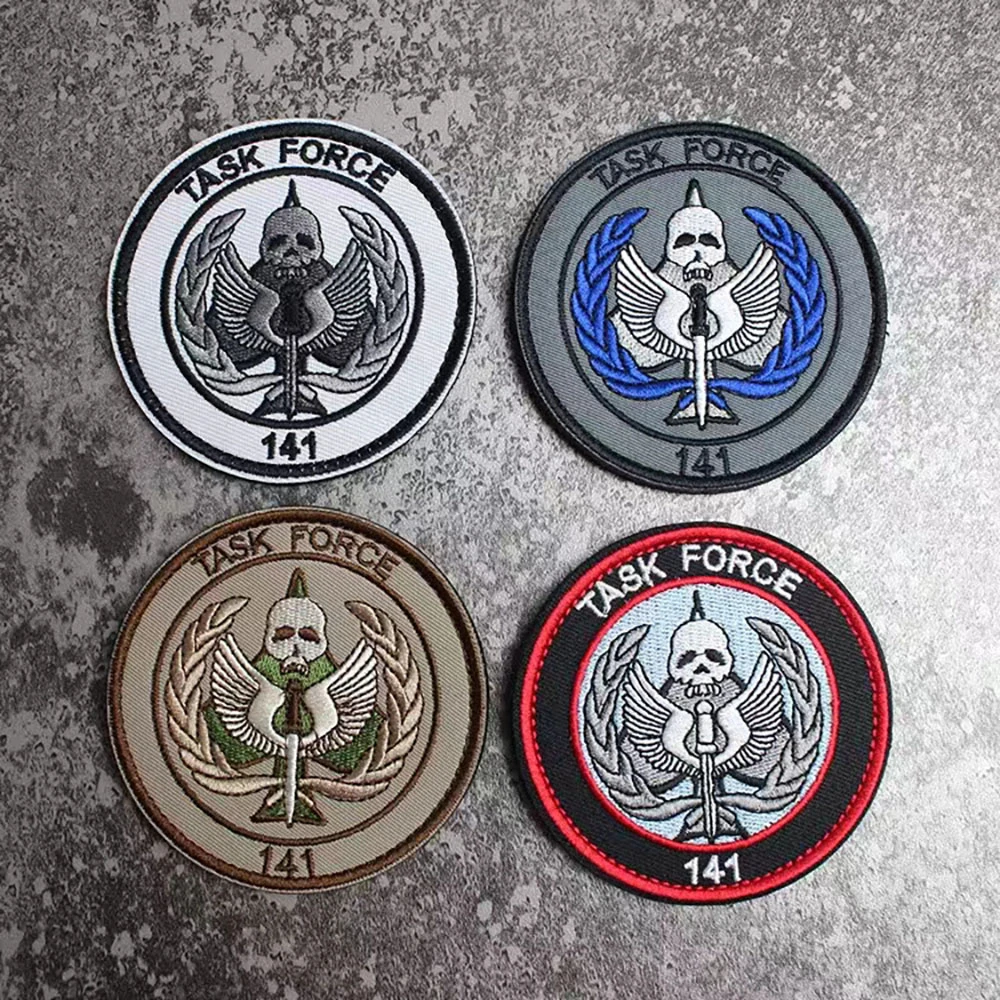 Call of Duty Patch TASK FORCE 141 CODOL Embroidered Hook Loop Patches on Backpack Tactical ...