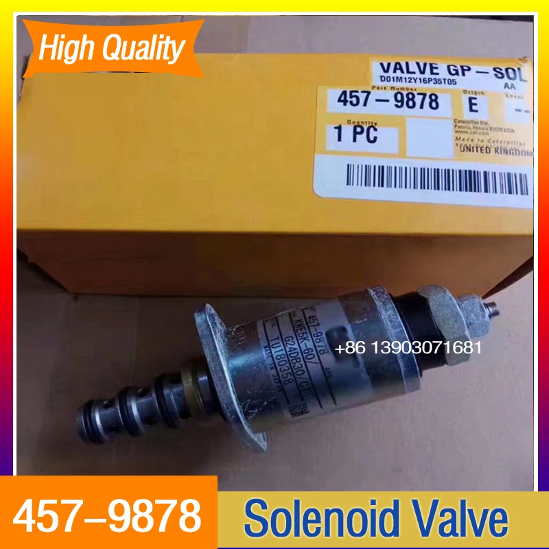 High Quality 457-9878 Solenoid Valve Saft Lock for Excavator Hydraulic ...