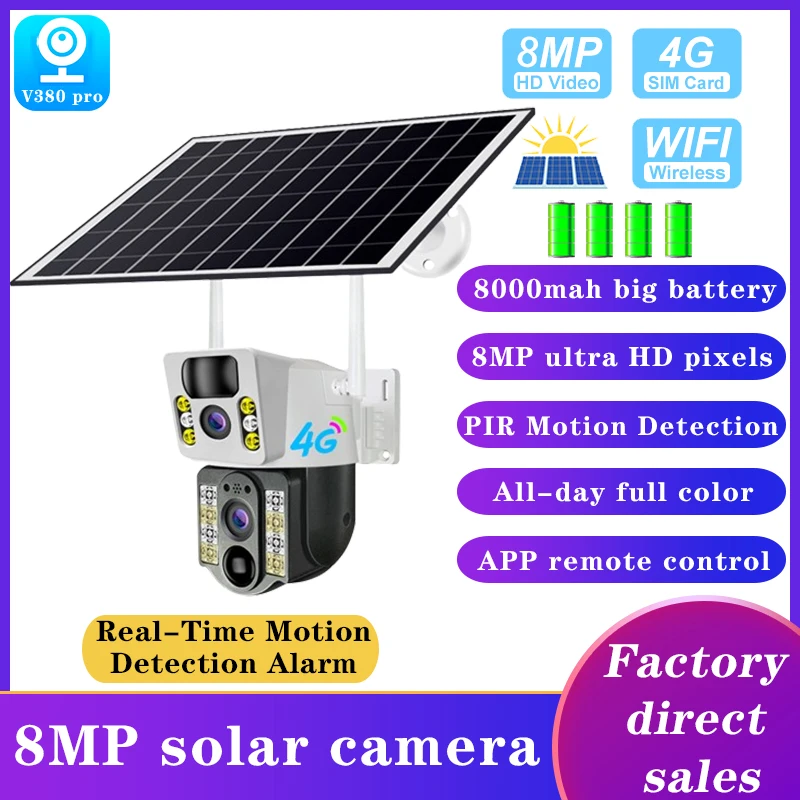 V380-Pro-IP66-Waterproof-8MP-solar-camera-PIR-Night-Vision-Dual-Lens ...
