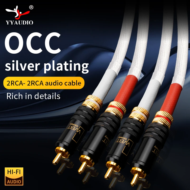 Yyaudio Qed Signature 5n Occ Silver-plated Hifi Audio Interconnect ...
