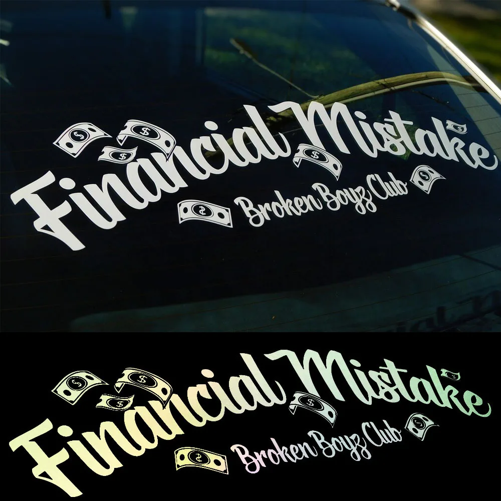 Windshield-Rear-Window-Decal-Financial-Mistake-Broken-Boys-Club-Tuning-Car-Stickers-and-Decals ...
