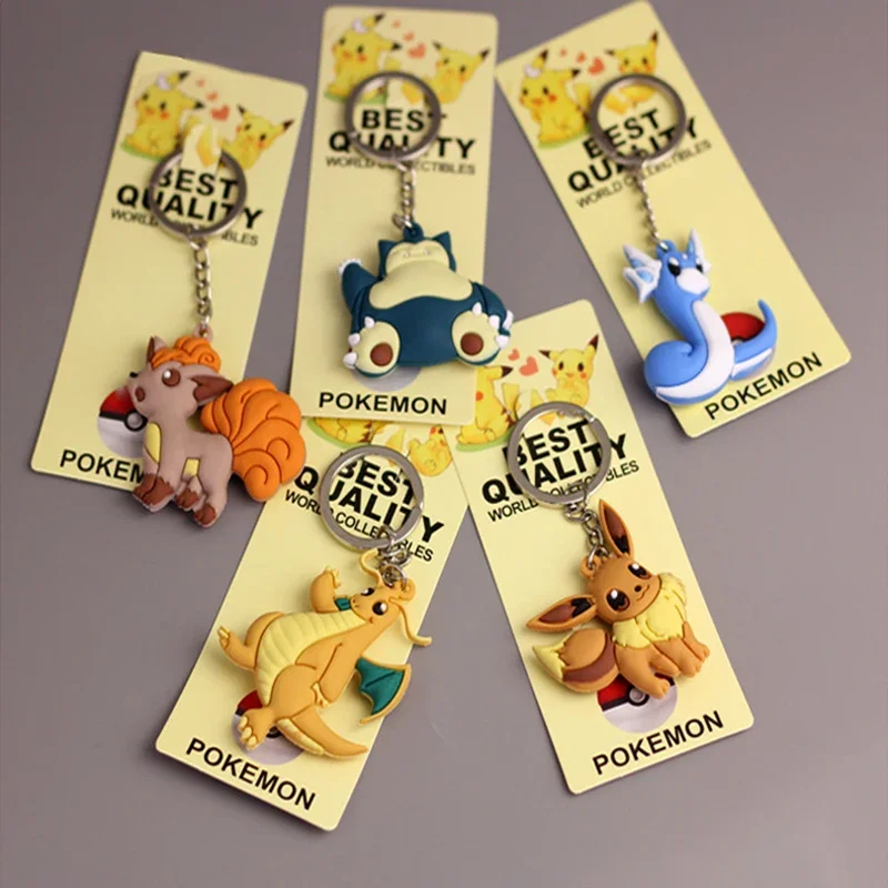 Pokemon-Pikachu-Key-Chain-Anime-Figure-Kids-Toys-Abra-Gengar-Porygon ...