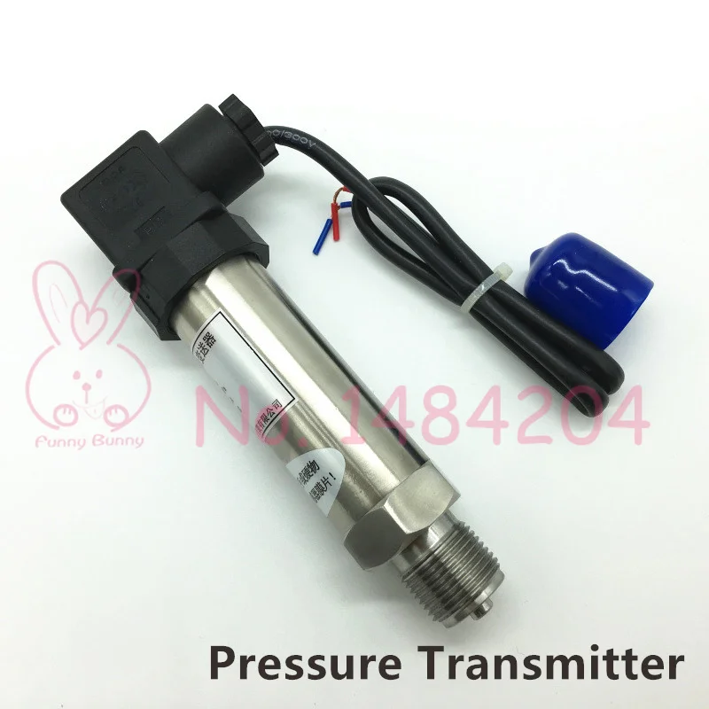 0-10 Bar Pressure Transmitter Air Water Oil 4-20mA Output High Performance Diffused Silicone ...
