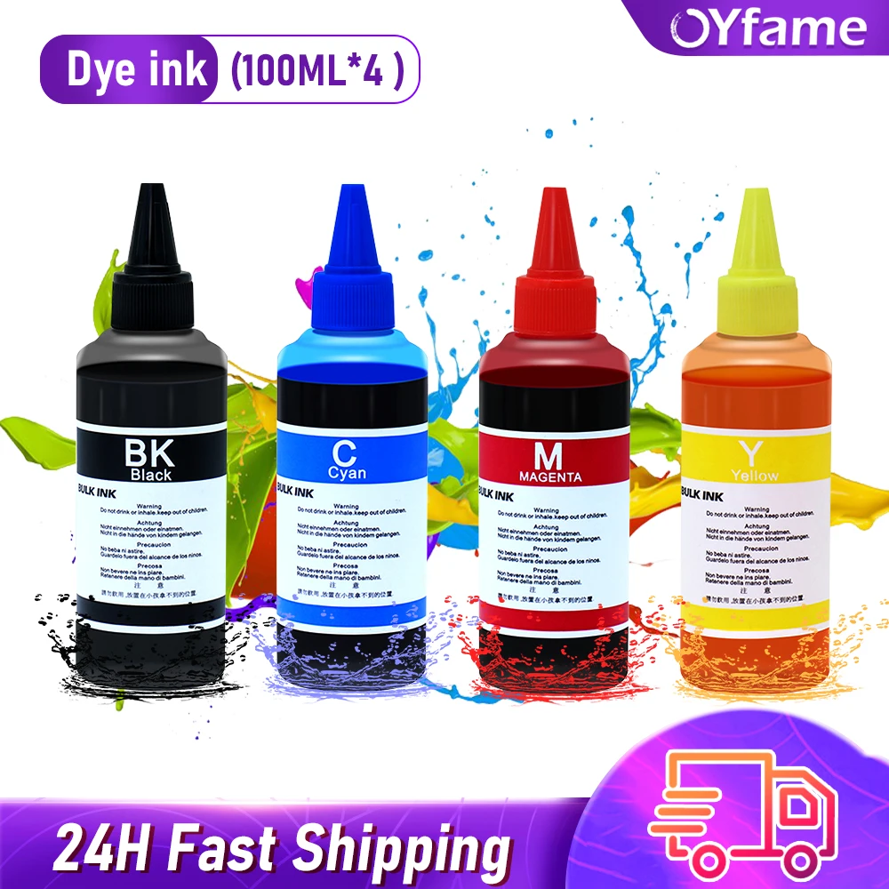 OYfame-100ml-Dye-Ink-Kit-Universal-Compatible-For-HP-Canon-For-Epson ...