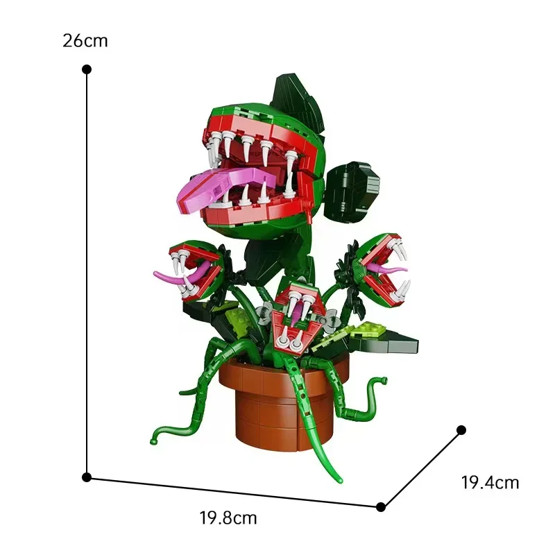 MOC-Audrey-II-Chomper-Man-Eater-Little-Shop-of-Horror-Flower-Building ...