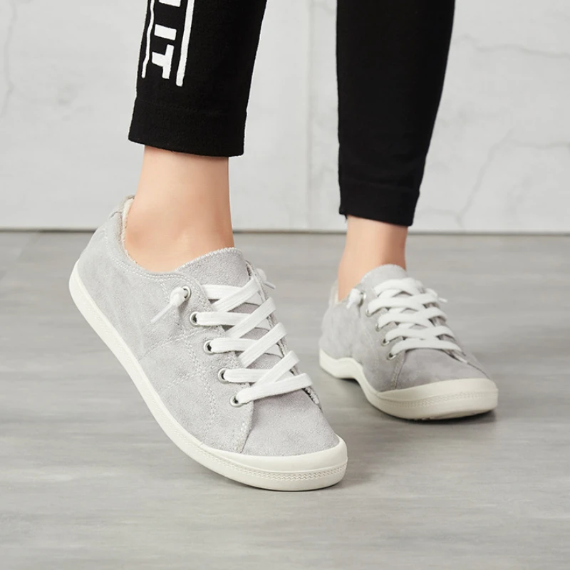 Chaussures En Toile Vulcanisées Pour Femmes, Baskets De Sport, De ...