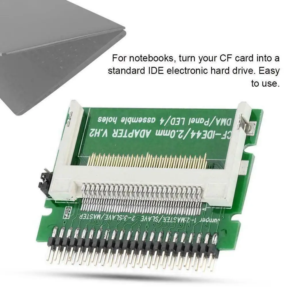 CF Compact Flash Memory Card To Laptop 2.5" 44 Pin Drive Board Hdd Ide Adapter Hard Male ...