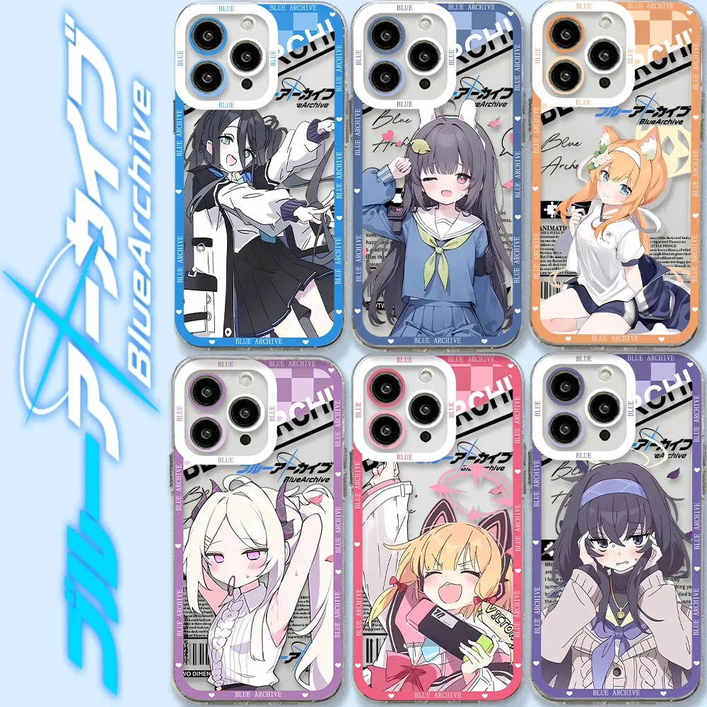 Blue-Archive-Game-Phone-Case-For-Xiaomi-Redmi-Note-13-12-12C-11-10-10C ...