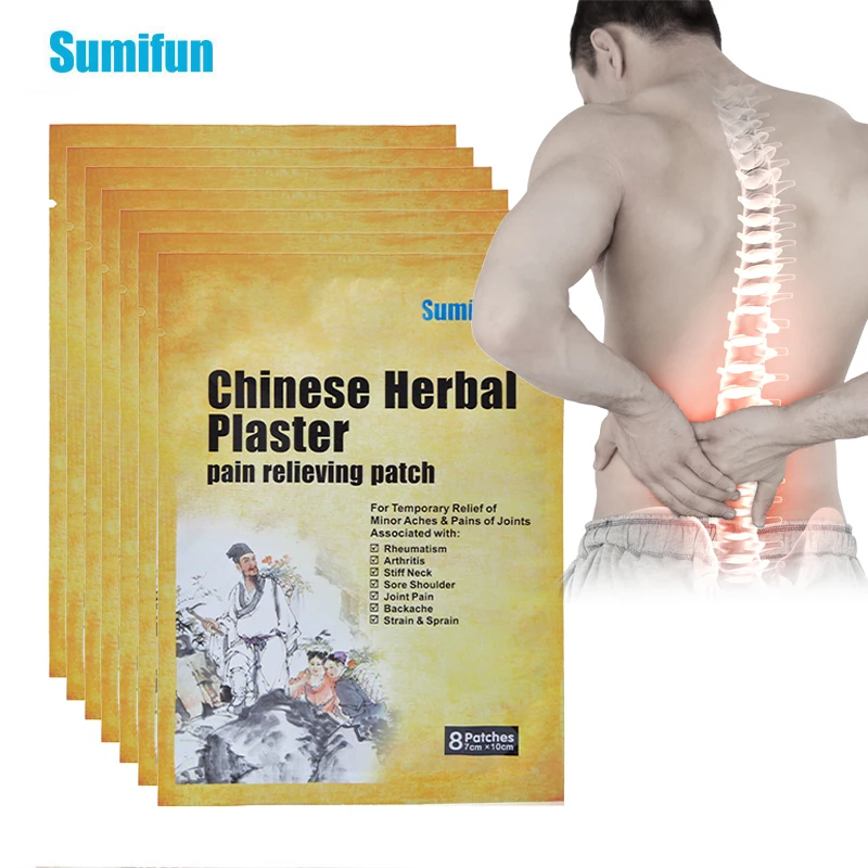 Sumifun 8/16/40Pcs Chinese Herbal Pain Relief Patch Strong Penetration ...