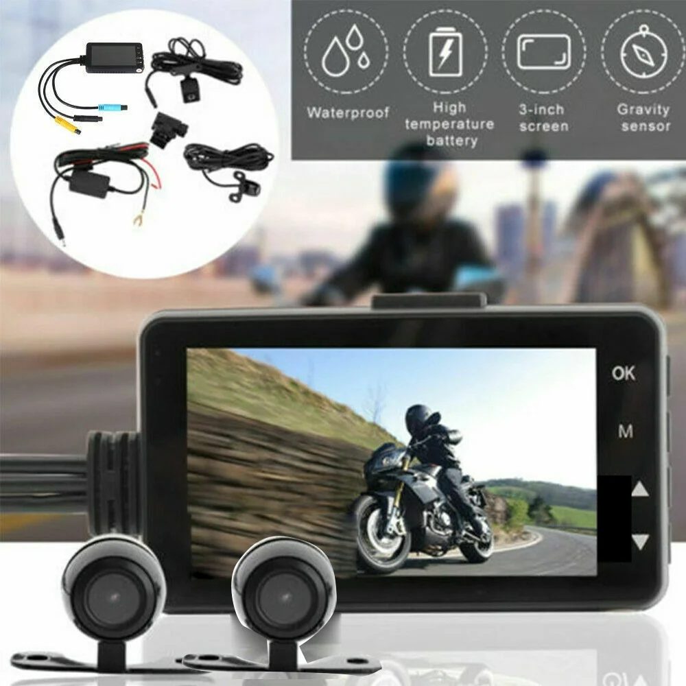 Motorcycle-DVR-140-Front-Rear-Dash-Camera-Motorcycle-Dash-Cam-Video ...