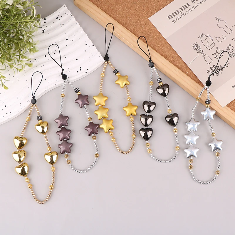 Star-Love-Beaded-Mobile-Phone-Chain-Pendant-Mobile-Phone-Case ...