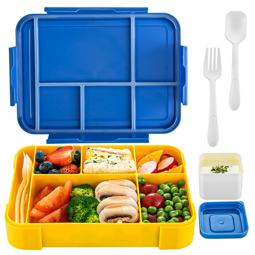 1330ml-Lunch-Box-Grated-Bento-Boxes-For-Kids-Students-5-Grids-Leak ...