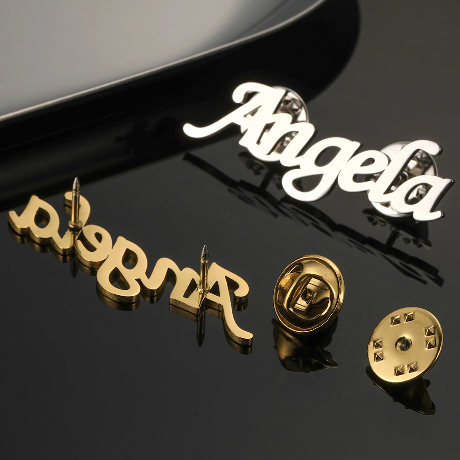 Custom-Name-Pin-Brooch-Stainless-Steel-Accessories-Customized-logo ...