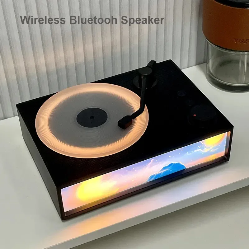 Portable Retro Vinyl Record Music Player Wireless Speaker 5W HIFI ...