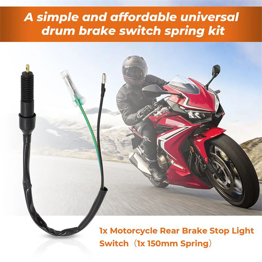 Brake-Pedal-Switch-Switch-Male-Female-Kit-Motorcycle-Rear-Brake-Spring ...