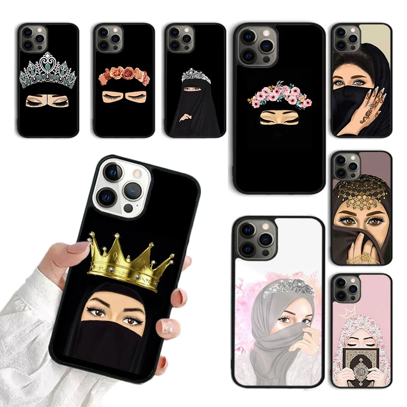 Islamic-Arabic-Hijab-Girl-Phone-Case-For-iPhone-15-SE2020-6-7-8-plus-XR ...
