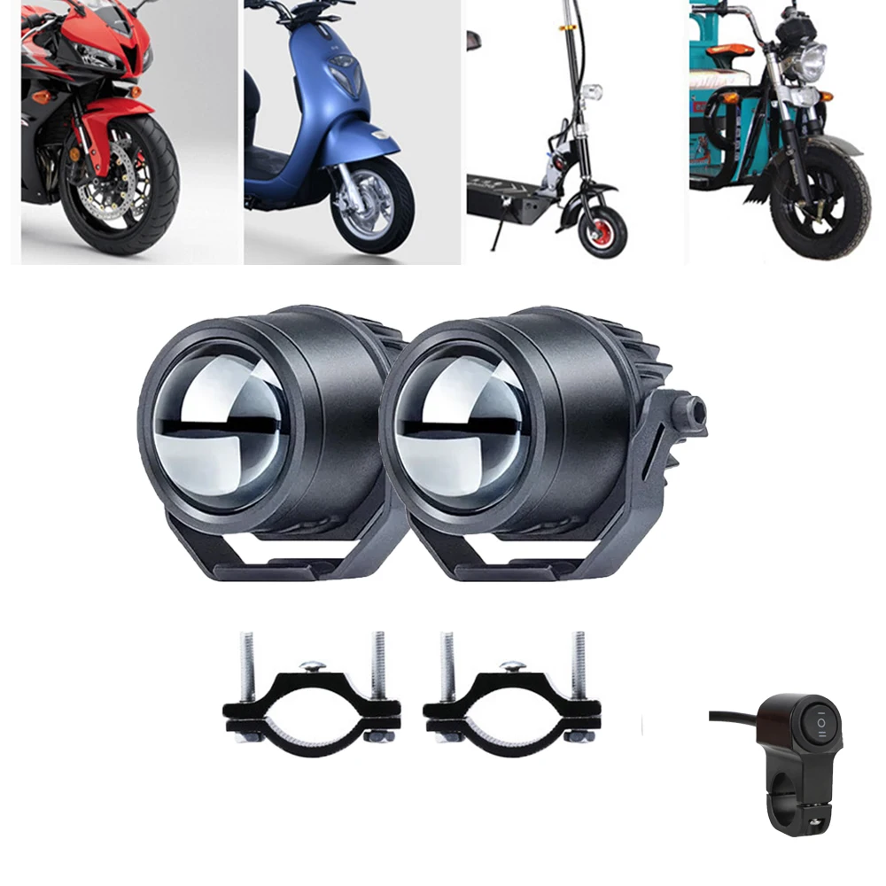 Additional Led Headlights For Motorcycle Led Light Lamp 12-80V Dual ...
